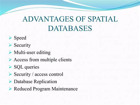 Spatial Databasespptx Databases Computer Software And Applications