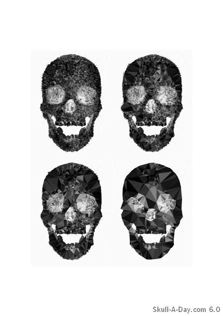 Digital Coded Skulls