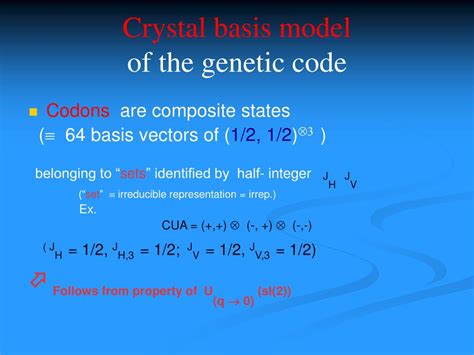 Ppt A Mathematical Model Of The Genetic Code Structure And Applications Powerpoint