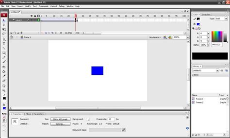 Animasi Flash Menggunakan Motion Tween KIB Komunitas Internet Banjar