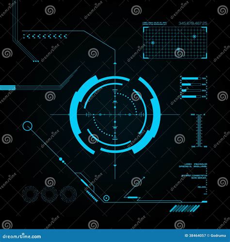 Hud And Gui Set Futuristic User Interface Stock Vector Illustration