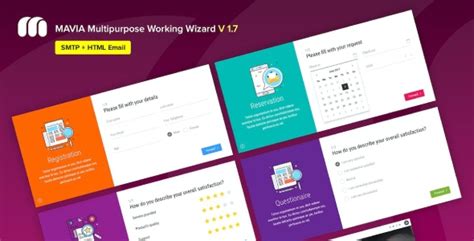 mavia multipurpose form wizard html template gplclick