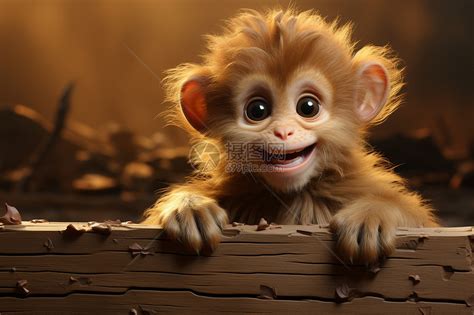 3D可爱的小猴子插画图片下载 正版图片600547216 摄图网