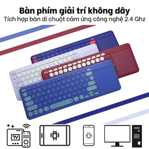 Mua Bàn Phím Không Dây Wireless 24ghz Có Touchpad Bàn Phím Có Chuột