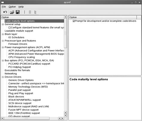 Modifying The Configuration Linux Kernel In A Nutshell Book