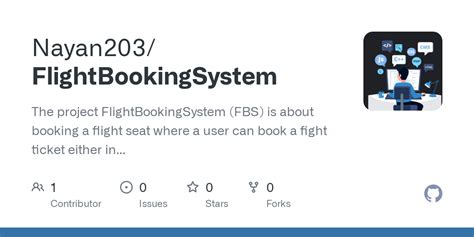 Github Nayan Flightbookingsystem The Project Flightbookingsystem Fbs Is About Booking A