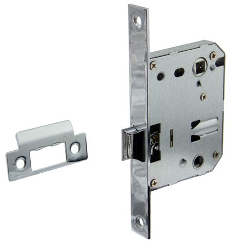 Замок врезной / защелка межкомнатная под ручку PE70 CP (хром) MARLOK ...