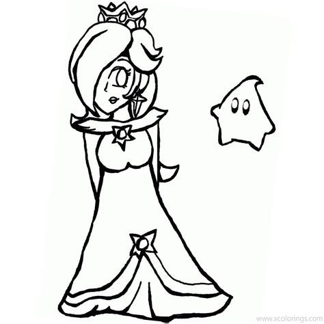 Princess Rosalina Coloring Pages Sketch Coloring Page