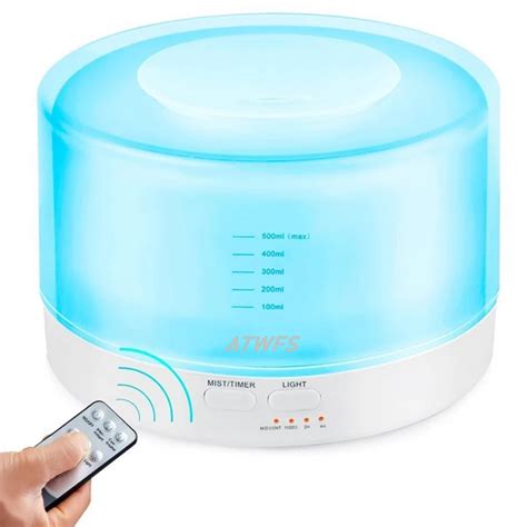 500ml Remote Control Aromatherapy Diffuser Ultrasonic Mist Maker