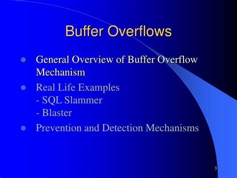 Ppt Smashing The Stack Launching Or Preventing A Slammer Like Worm