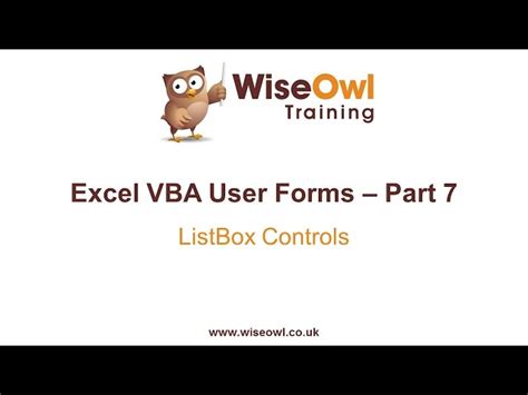 فیلم آموزشی Excel Vba Forms Part 7 Listbox Controls با زیرنویس فارسی فیلم های آموزش اکسل Excel