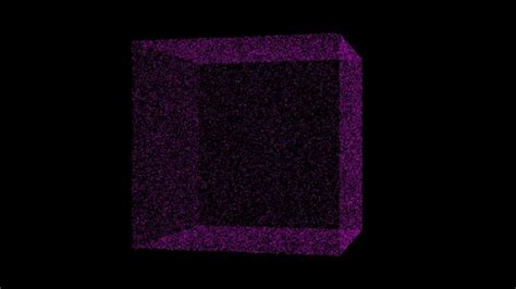 Premium Photo 3d Red Cube On Black Background Object Consisting Of Flickering Particles