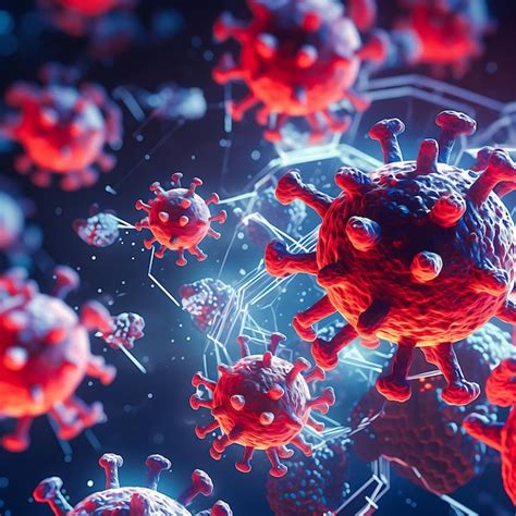 Premium Ai Image Virus Cells And Dna