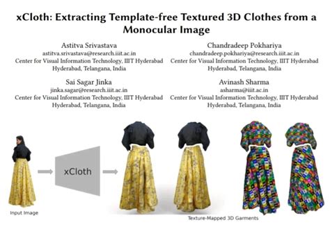 Sai Sagar Jinka On Linkedin Our Work Accepted At Acm Multimedia 2022 We Extract 3d Clothes From