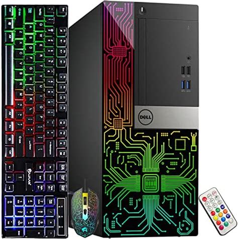 Amazon Com Dell Gaming OptiPlex Desktop RGB Computer PC Intel Core I7 GeForce GT 1030 2GB