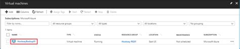 Backup A Virtual Machine In Microsoft Azure Hostway Help Center
