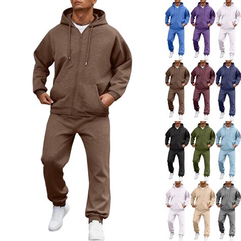 Zimjoy Mens Track Suits 2 Piece Set Gym Mens Sweatsuits 2 Piece Set