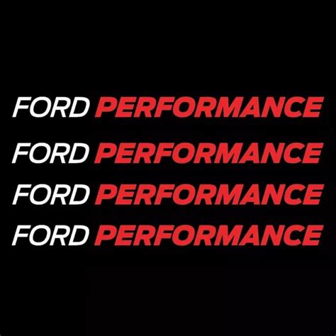 Trendy Ford Performance Decal Die Cut Vinyl Emblem Sticker 2025