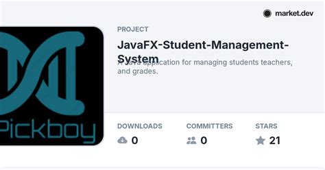 Javafx Student Management System Ecosystem Directory Marketdev