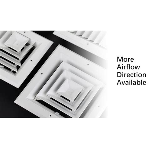 Reliabilt 10 In X 10 In 3 Way Aluminum Sidewall Ceiling Diffuser In