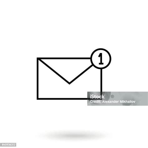 얇은 선 알림 아이콘 연설 거품이 있다입니다 Ui 사서함 체크 리스트 쓰기 수신 송신 데이터 파일 1의 개념 1 새 메시지 0명에 대한 스톡 벡터 아트 및 기타 이미지