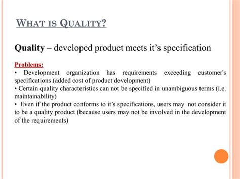 Software Quality Assurance Introduction Ppt