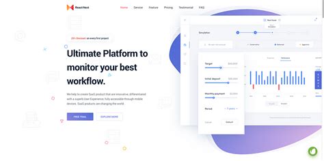 React Next Landing Page Collection