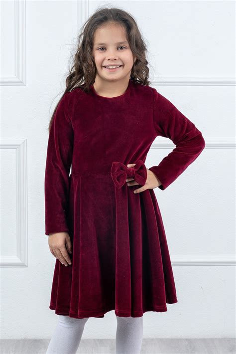 Платье для девочки 5 Девочки На любой сезон размер 152 материал Велюр искусственный