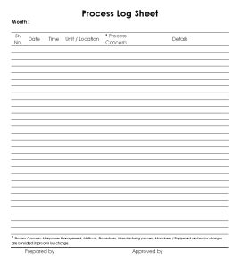 Managing Process Log