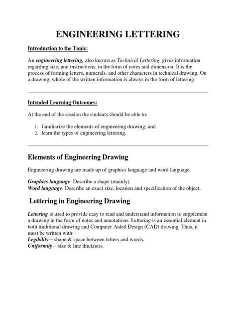 Engineering Lettering Pdf Writing Graphic Design