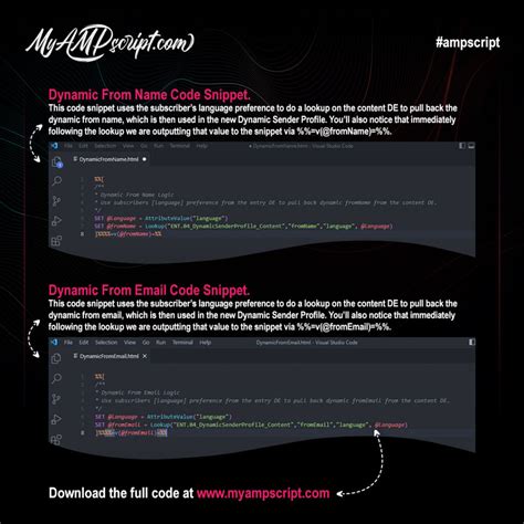 Dynamic Sender Profiles With Ampscript My Ampscript