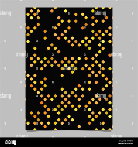 Yellow Abstract Circle Pattern Brochure Background Vector Stationery Template Design Stock