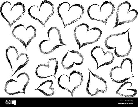 Vector Heart Shape Design Set Background Stock Vector Image And Art Alamy