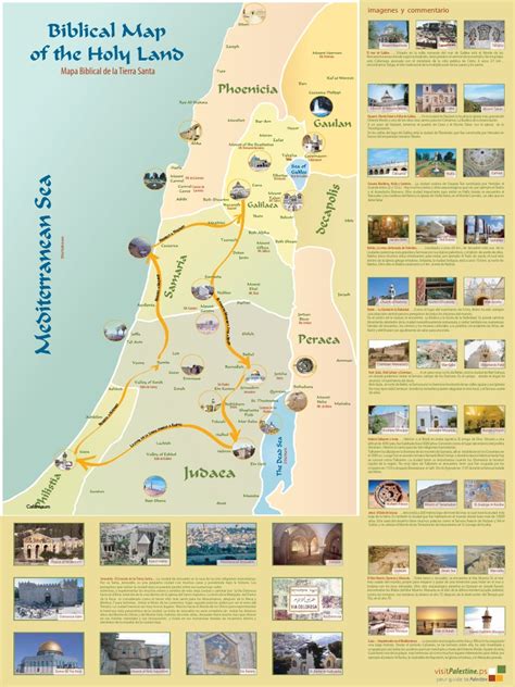 Biblical Map Of The Holy Land Mapabiblico Belén Jerusalén