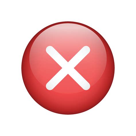 Cross Button Icon Sign Isolated On White Background 49902200 Vector Art At Vecteezy
