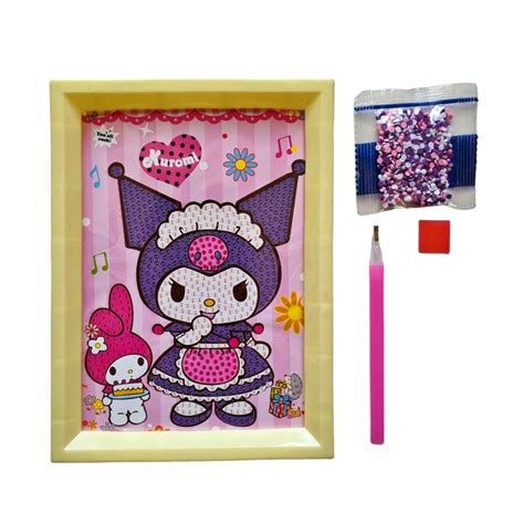 قیمت و خرید بازی آموزشی مدل ساخت تابلو نقاشی الماسی قاب دار طرح کرومی و ملودی