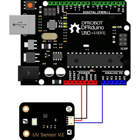 sensore indice uv 200 370 nm guva s12sd 5v dc con uscita 0 5v per arduino