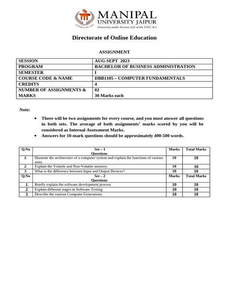 Assignment Dbb1105 Set 1 And Set 2 Aug Sept 2023 Pdf