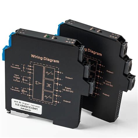 4 To 20mA Signal Isolator 1 In 2 Out 4 20mA To 0 10V 4 20mA To RS485 Signal Converter Isolator 0