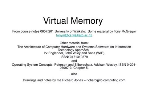 Ppt Virtual Memory Powerpoint Presentation Free Download Id 6313618