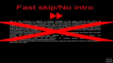 Fast Skip No Intro For GTA