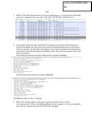 63362914 docx 63362914 นาย ธรภทร เสบก ลน LAB 1 1 Which of the following protocols are