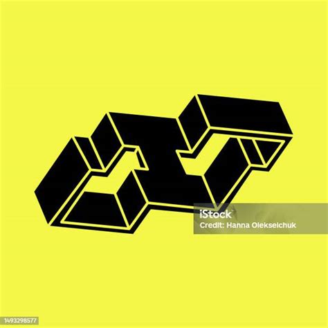 불가능한 물체 기하학적 모양에 선을 긋습니다 착시 피규어 에셔 역설 0명에 대한 스톡 벡터 아트 및 기타 이미지 0명 3차원 형태 각도 Istock