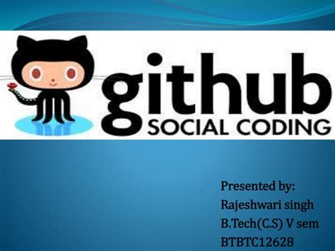 Introduction To Github Slideshare Pptx