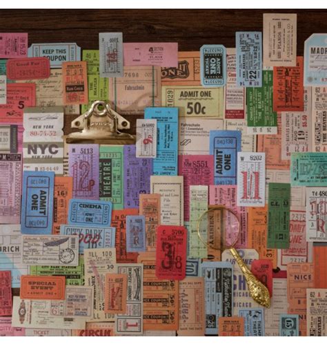 빈티지 영수증 티켓 일러스트 다꾸 다이어리 스티커 티몬