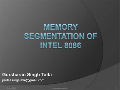 8086 Memory Segmentation Pdf