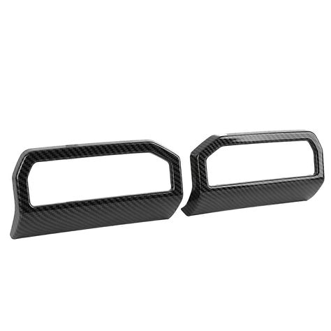 1 Pair Side Vent Outlet Decorative Trim Scratch Resistant Carbon Fiber