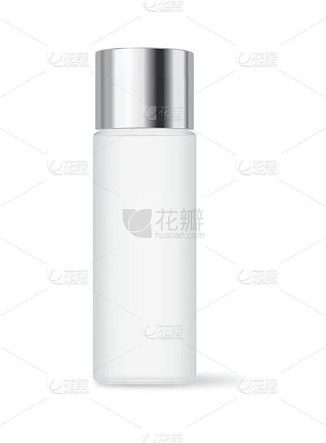 银色瓶盖的化妆瓶素材 花瓣网