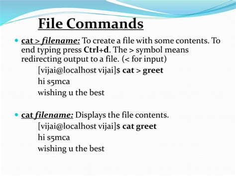 Basic Unix Commands Pptx