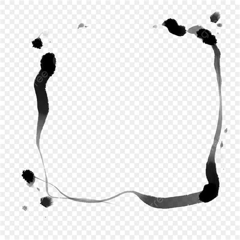 Ink Border Clipart Vector Black Ink Border Ink Black Ink Dot Png Image For Free Download